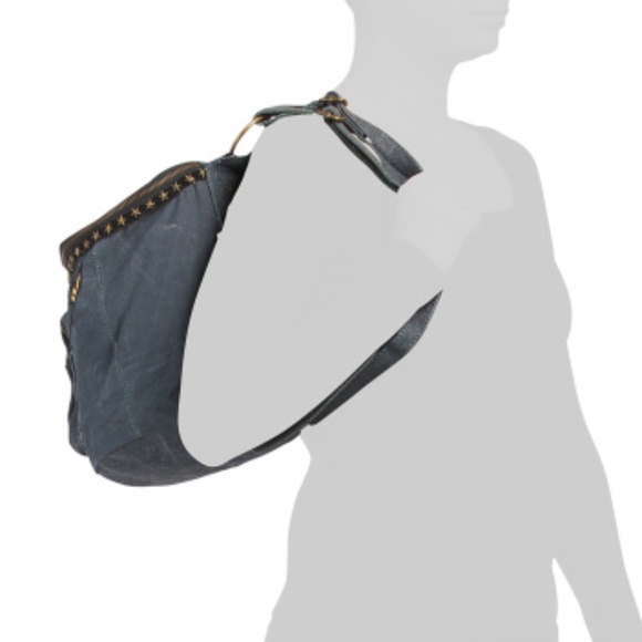 Mona B | Bags | Mona B Upcycled Backpack With Leather Details New ...
